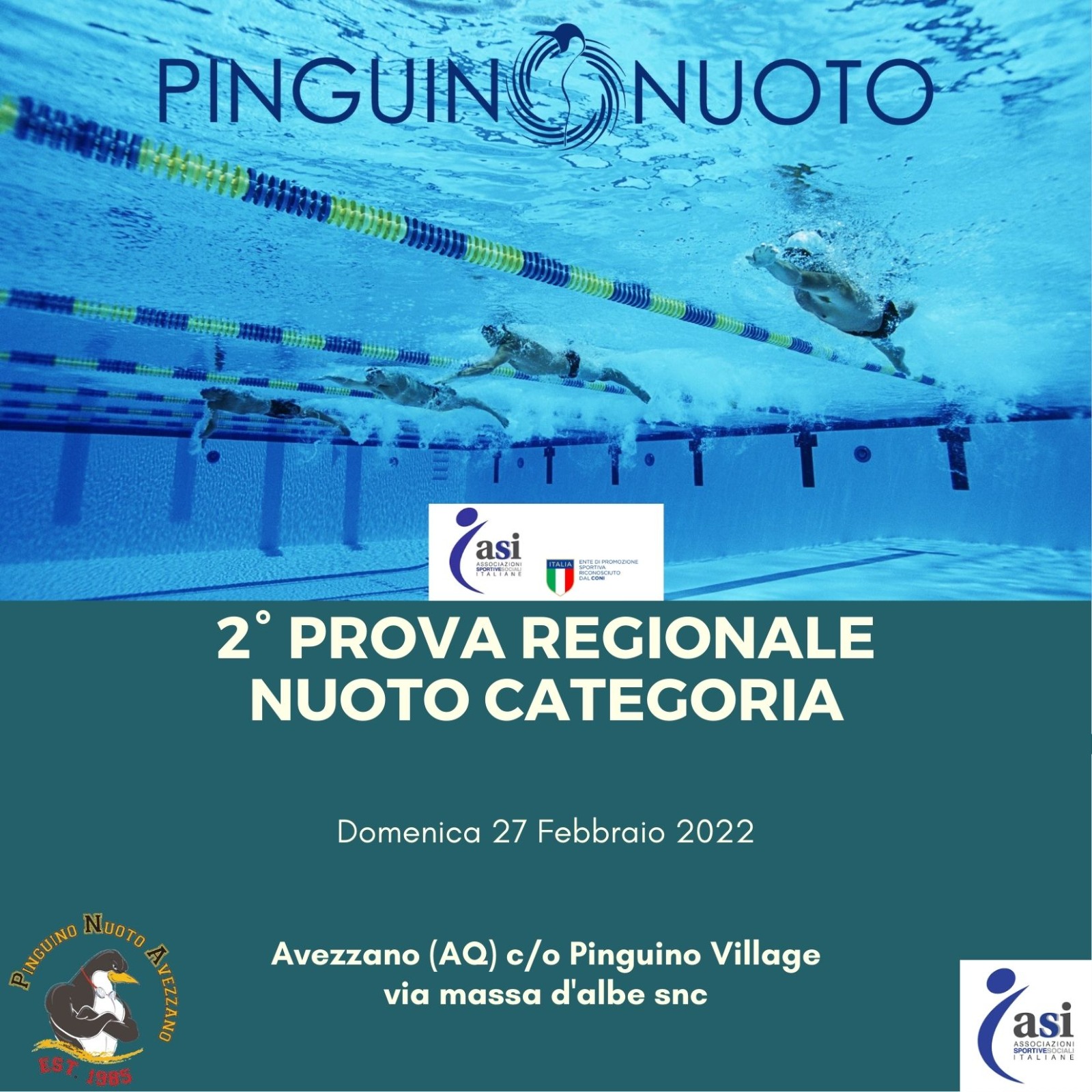NUOTO: DOMENICA ALLA PINGUINO ATTESI OLTRE 200 ATLETI PER LE GARE ...