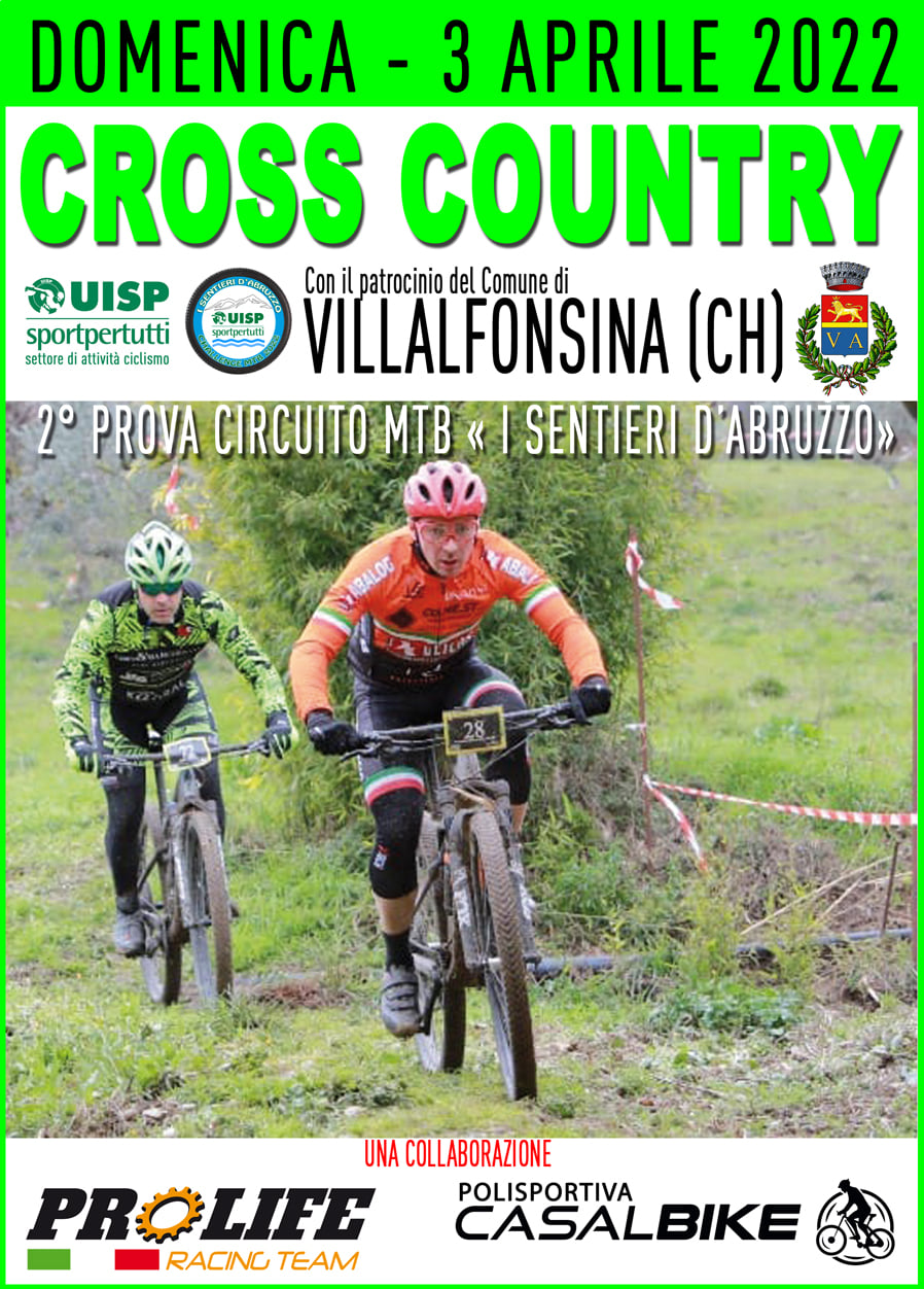 A Villalfonsina il 3 aprile la cross country appartenente al circuito ...